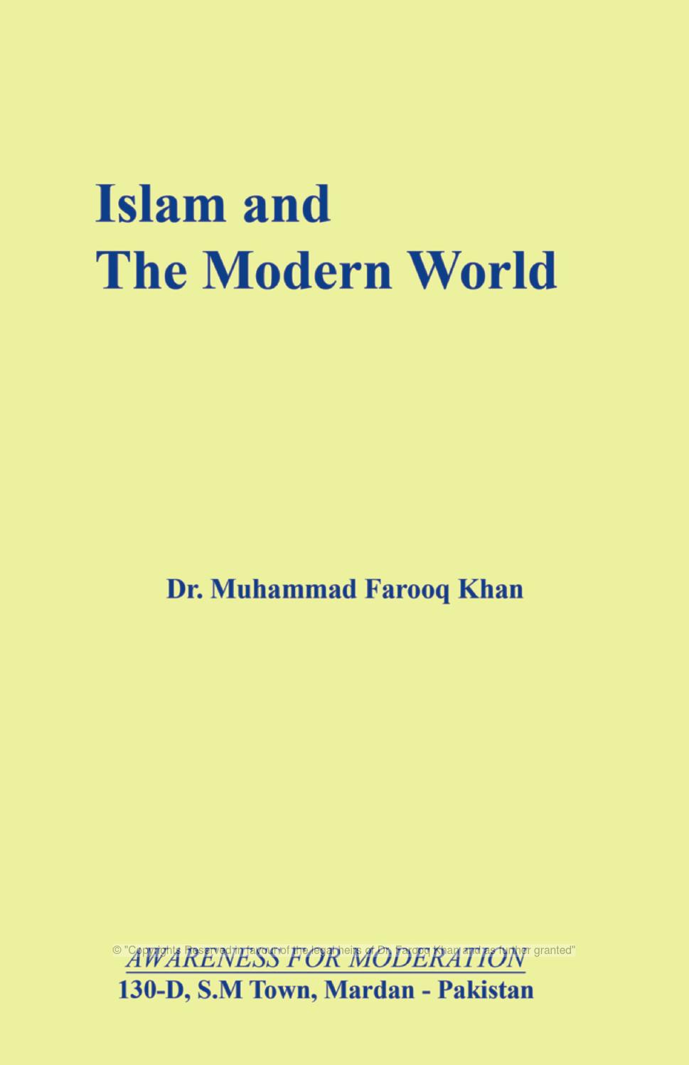 Islam and the Modern World - Al-Mawrid U.S.